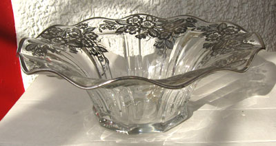 Silver overlay glassware for Christmas – Auction Finds