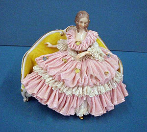 Victorian women in delicate German lace - Auction Finds