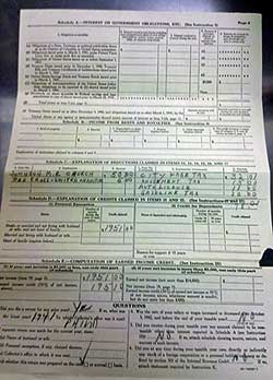 A tool maker’s 1942 federal tax form – Auction Finds