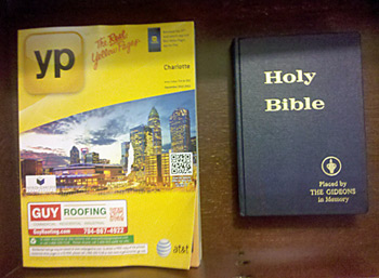 A Gideons Bible in my hotel nightstand – Auction Finds