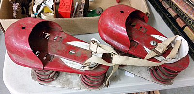 Terrifying 1950s satellite jumping shoes - Auction Finds