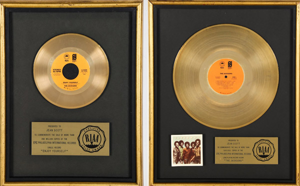 Gold & platinum records produced by Gamble & Huff | Auction Finds