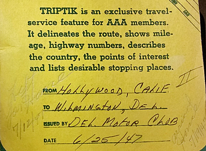 1947 TripTik road guide evokes nostalgia - Auction Finds