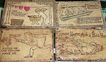 Short-lived frenzy over leather postcards - Auction Finds