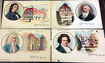 Early music reward cards for very good students – Auction Finds