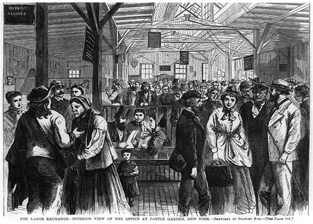 Inspecting an immigrant “girl” for work as domestic, 1870s style ...