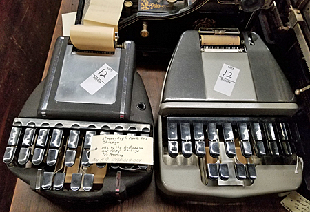 Court reporters & their writing machines | Auction Finds