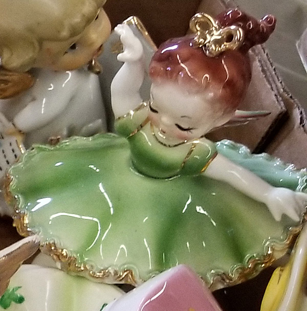 A collection of Lefton porcelain angels - Auction Finds