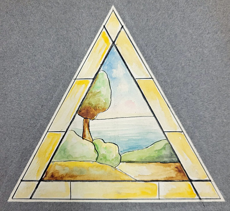Artist Frank J. Dillon as stained-glass designer - Auction Finds